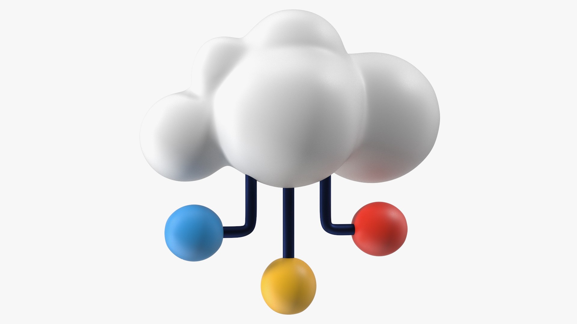 Cloud Database Concept Icon 3D model - TurboSquid 2180141
