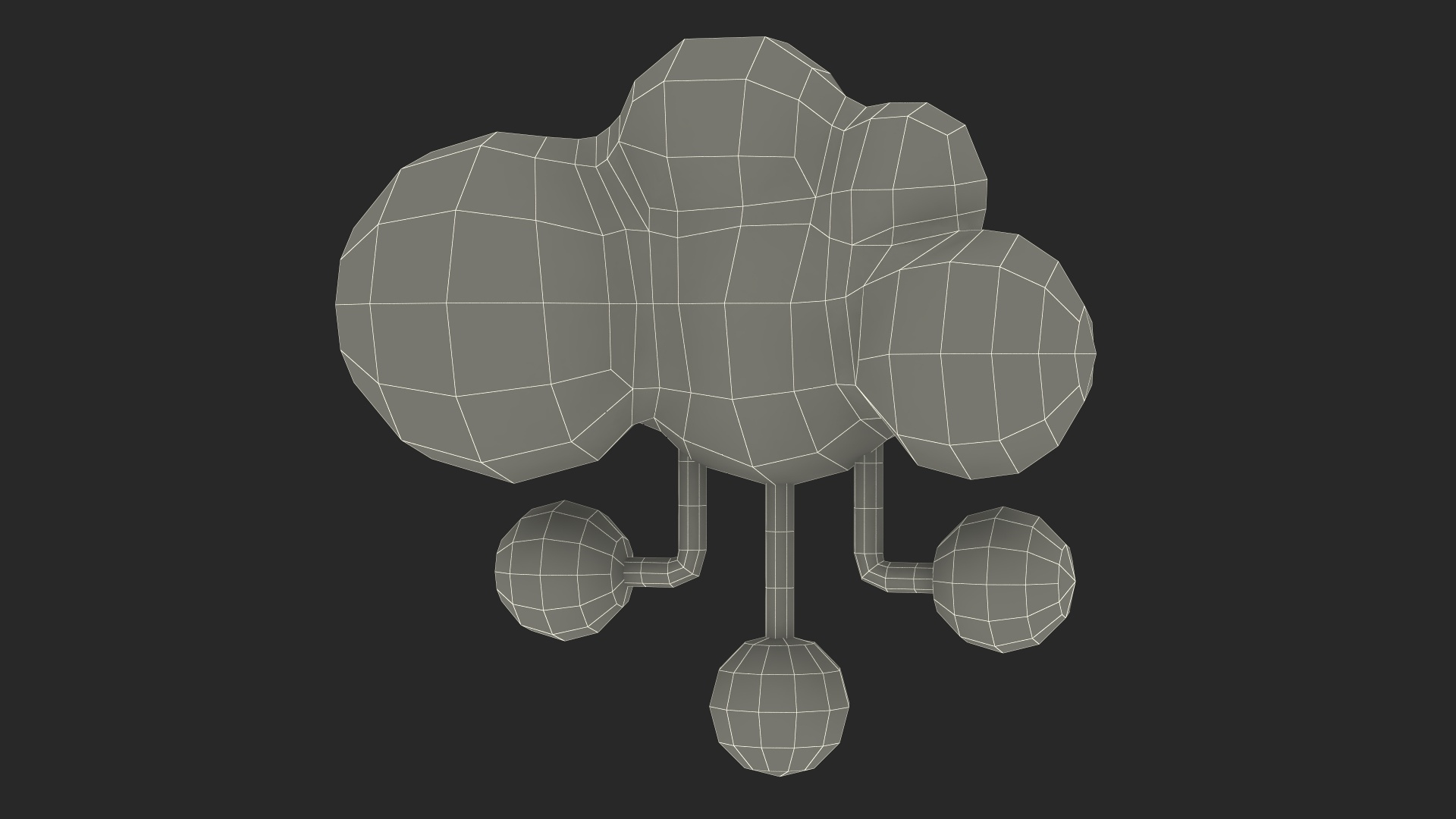 Cloud Database Concept Icon 3D Model - TurboSquid 2180141