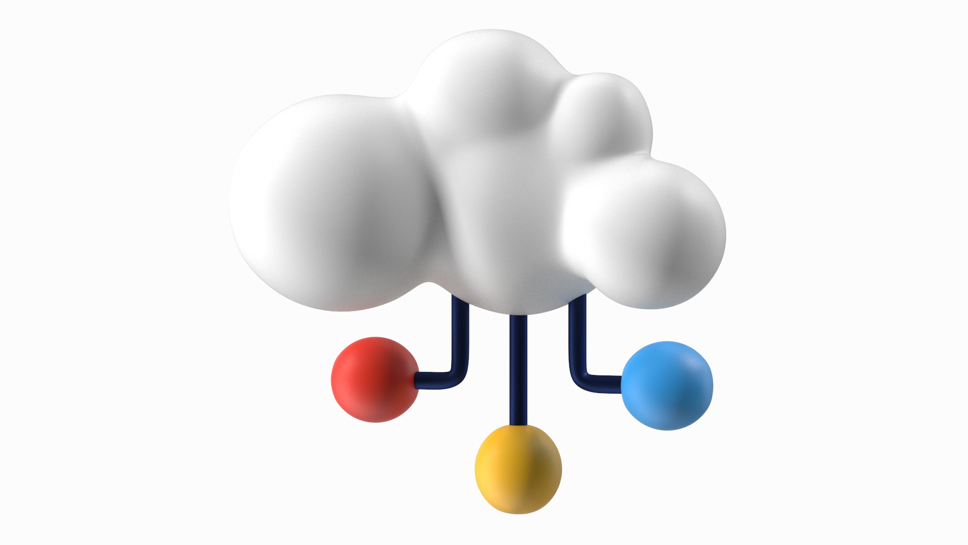 Cloud Database Concept Icon 3D Model - TurboSquid 2180141