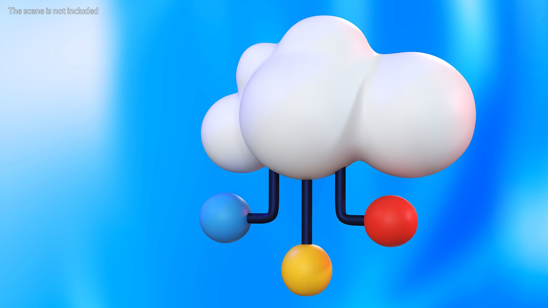 Cloud Database Concept Icon 3D Model - TurboSquid 2180141