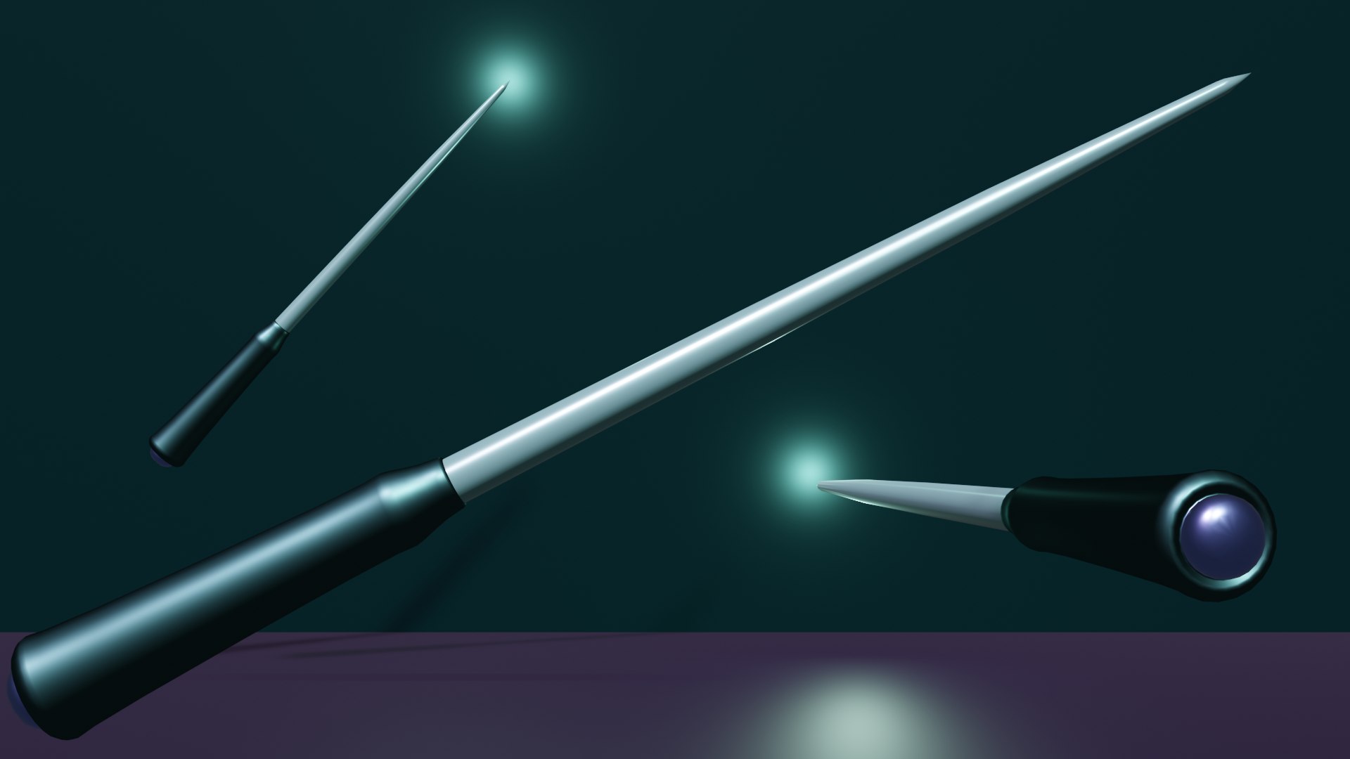 Icy Magic Wand 3D Model - TurboSquid 2044790