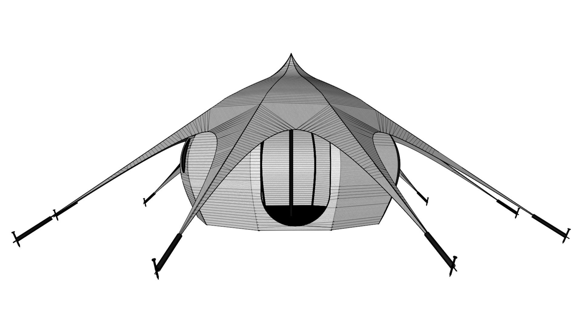 Yurt Tent 3D Model - TurboSquid 1469208
