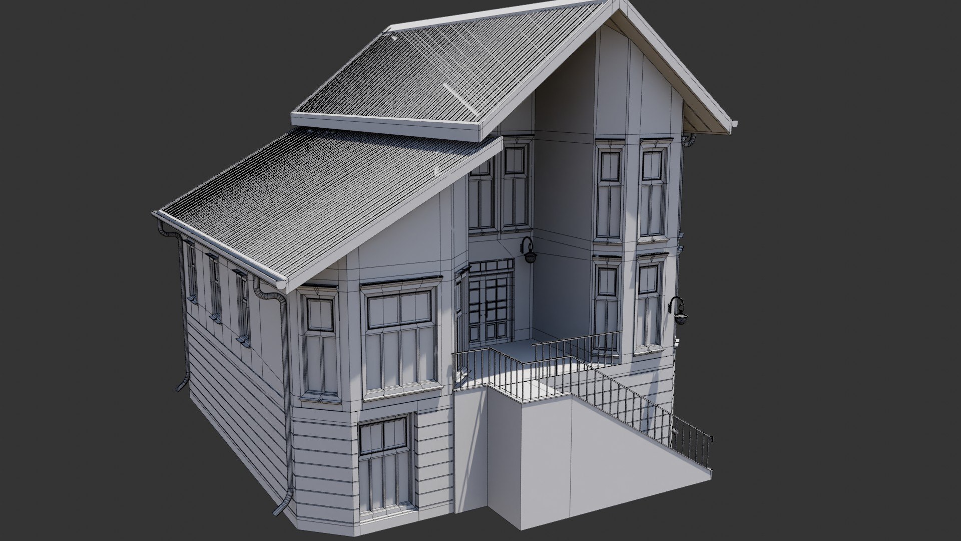 3D Model Village House 12 - TurboSquid 2237388