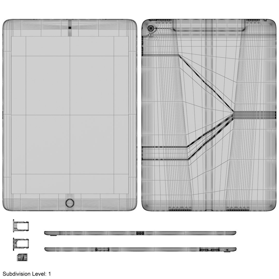 realistic apple ipad pro max