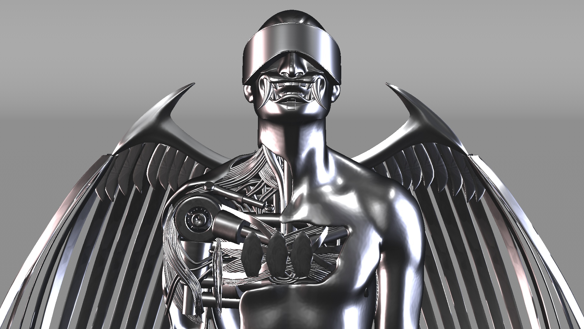 3D Cyborg Model - TurboSquid 1947493
