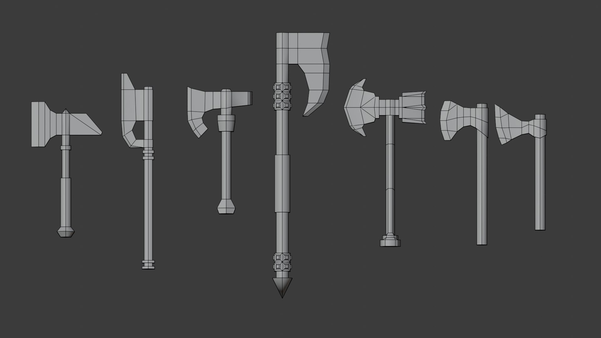 Medieval Weapons Pack Low-poly 3D Model 3D Model - TurboSquid 2323925