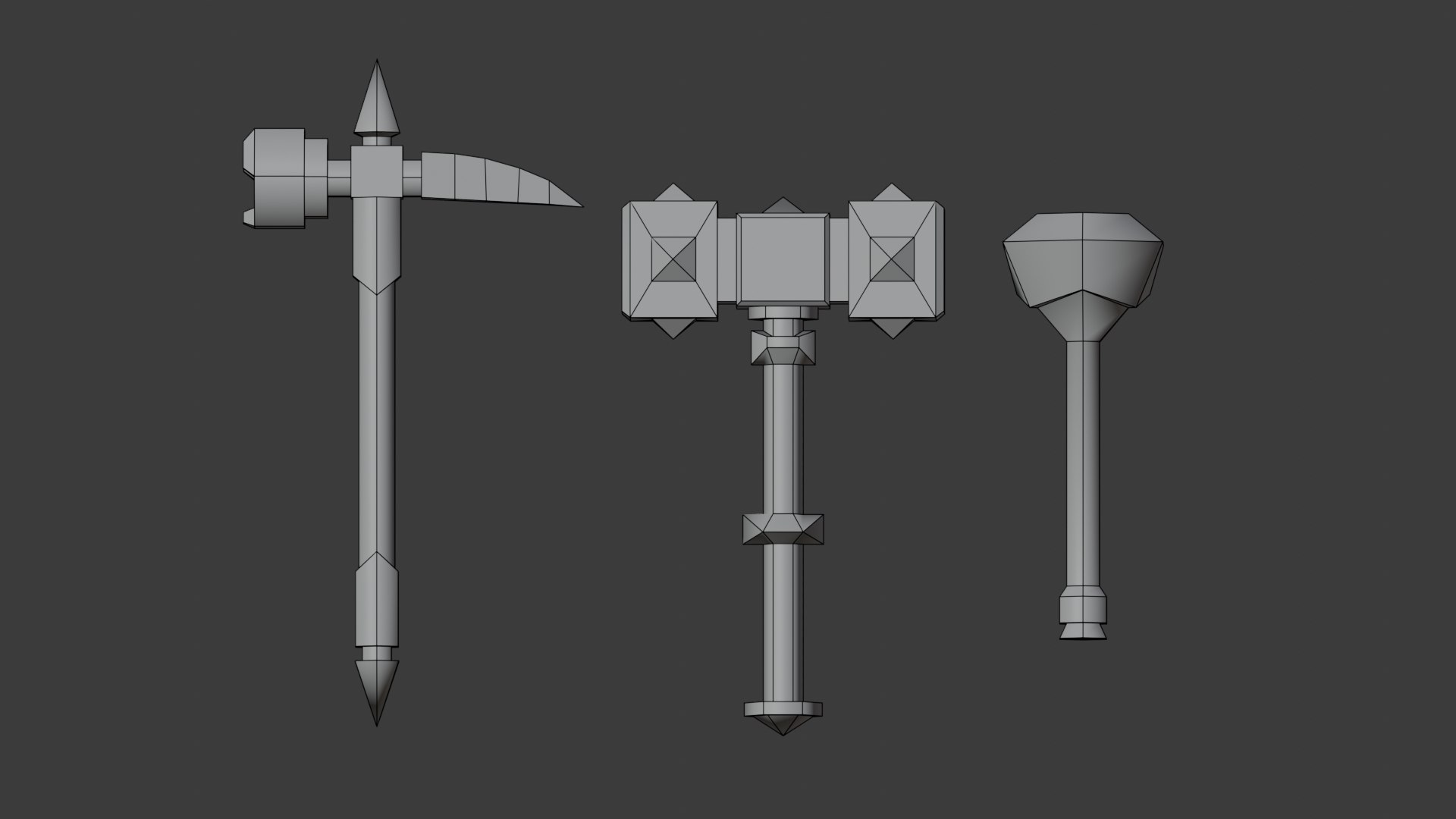 Medieval Weapons Pack Low-poly 3D Model 3D Model - TurboSquid 2323925
