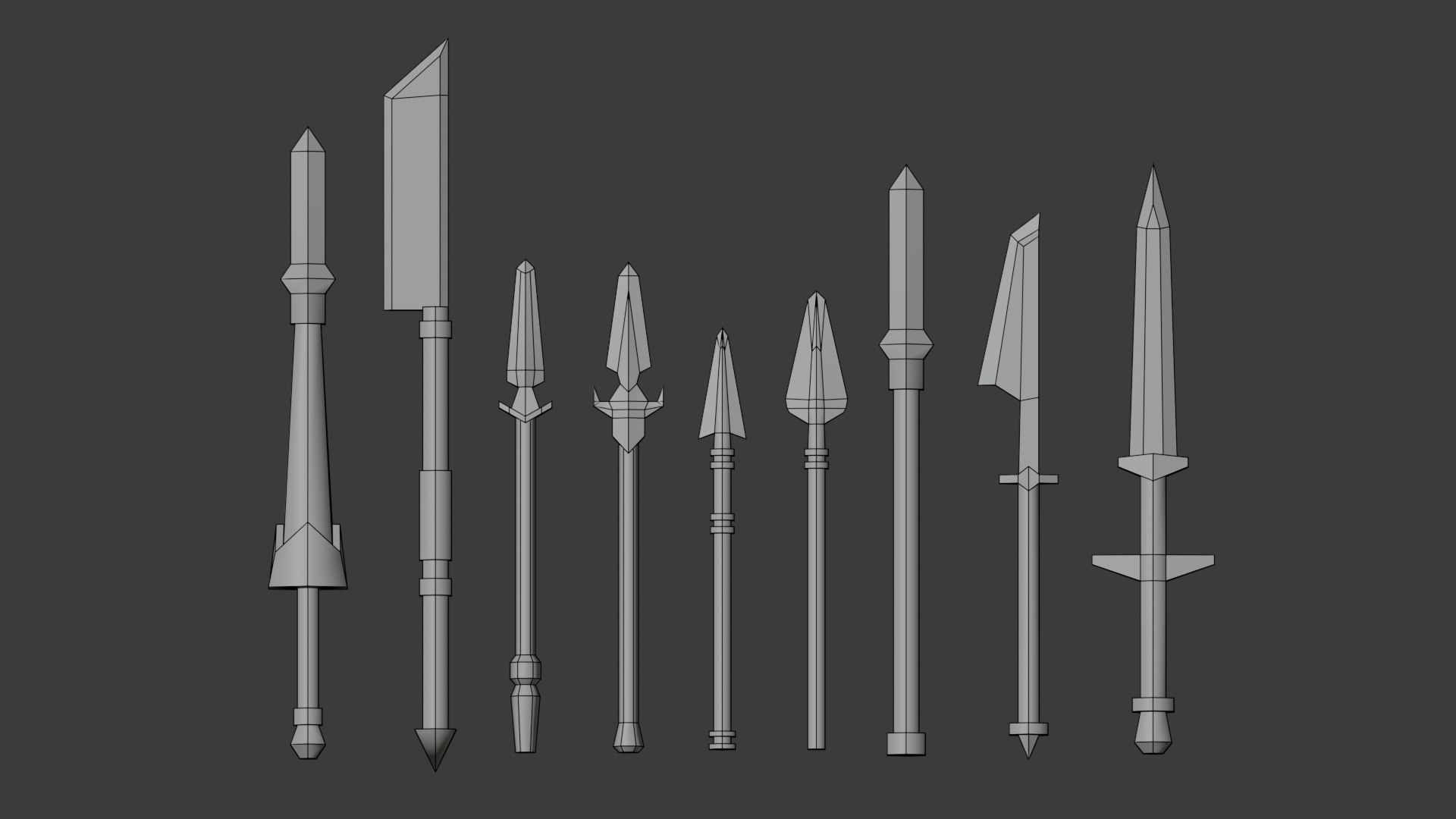 Medieval Weapons Pack Low-poly 3D Model 3D Model - TurboSquid 2323925