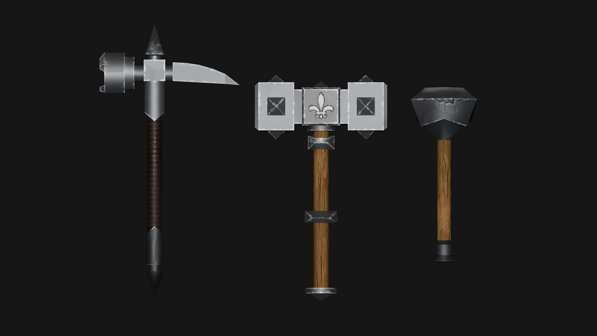 Medieval Weapons Pack Low-poly 3D Model 3D Model - TurboSquid 2323925
