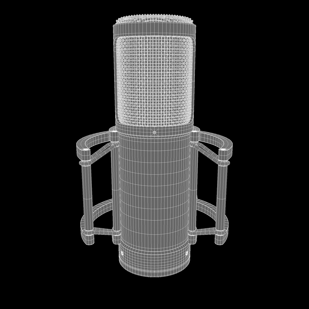 3d Model Microphone Mic Brauner