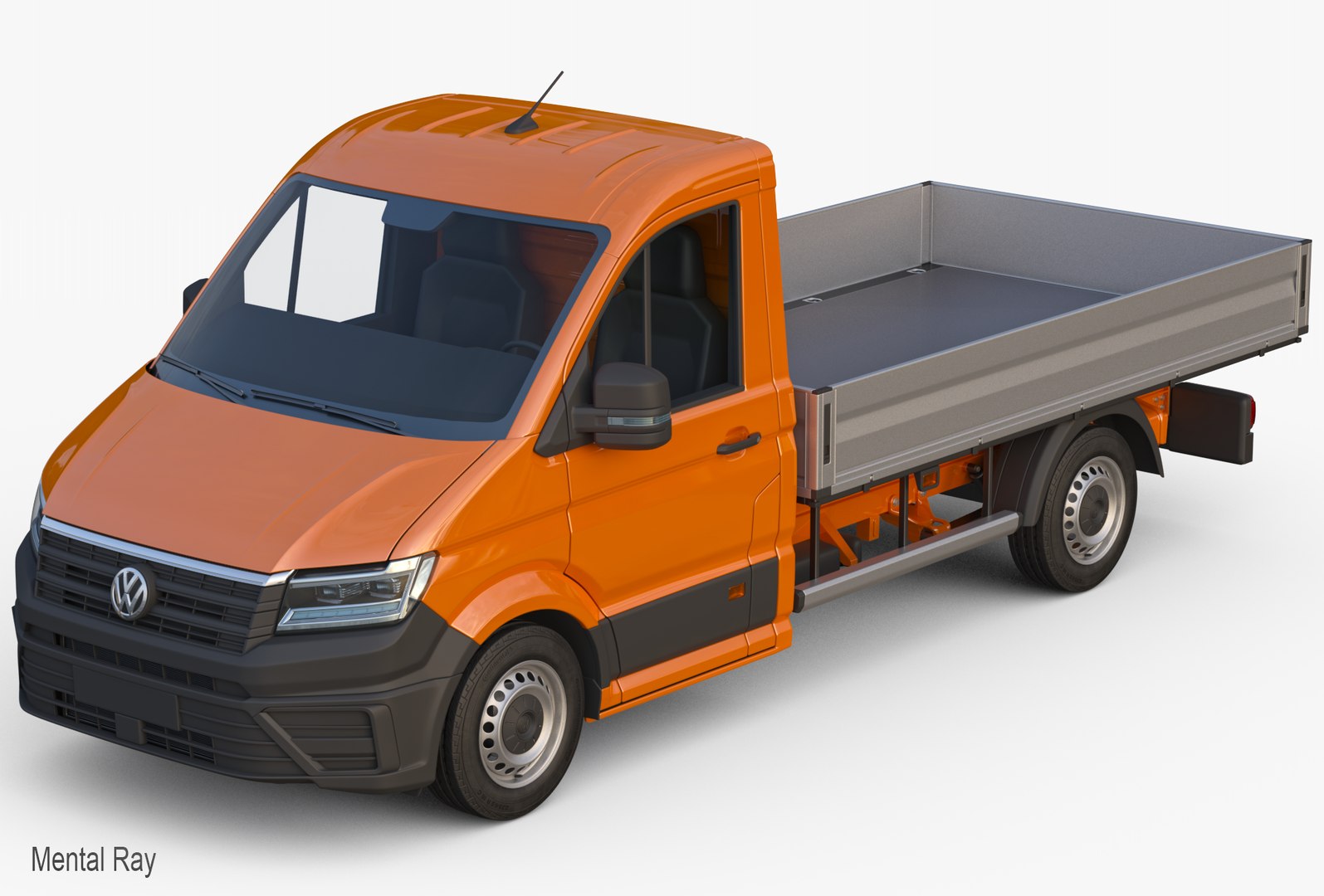 Volkswagen Crafter Single Cab 2017-2021 3D model - TurboSquid 1841632