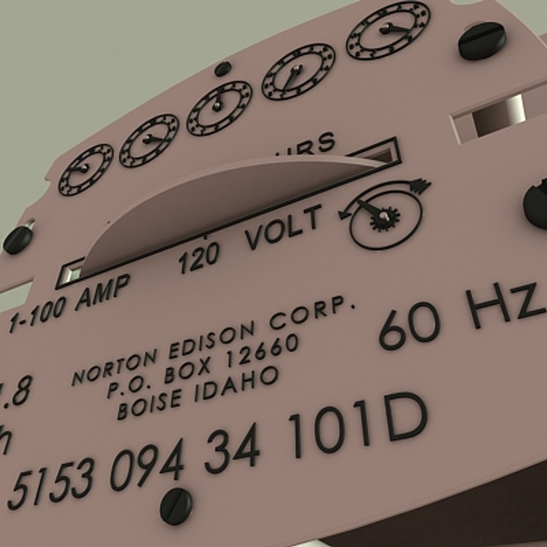 3d Model Electric Meter