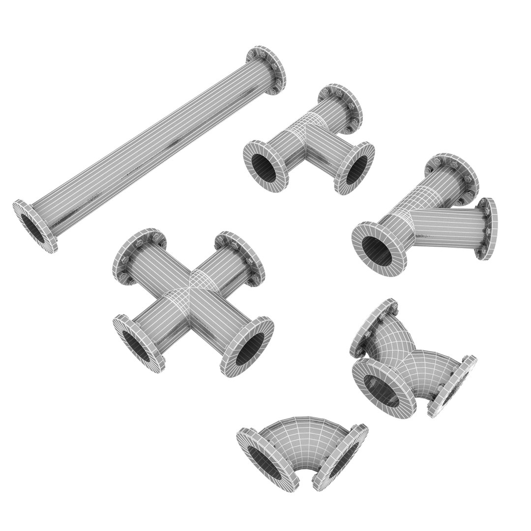 3D Model Pipe Set - TurboSquid 1264475