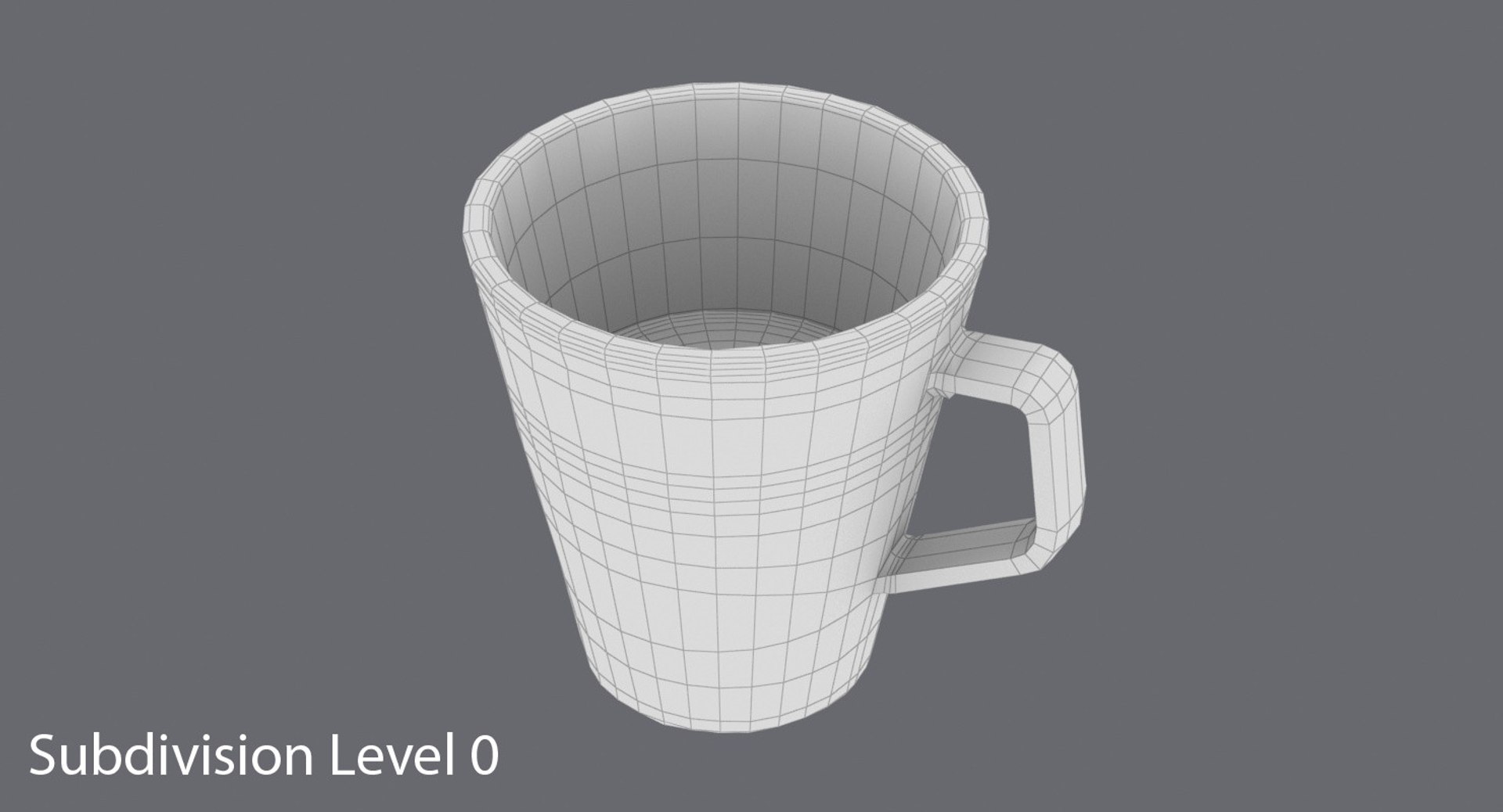 coffee cup 02 white 3d model