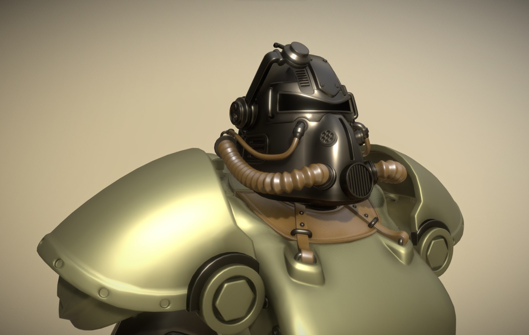 Fallout Power Armor T51 3D Model - TurboSquid 2158772
