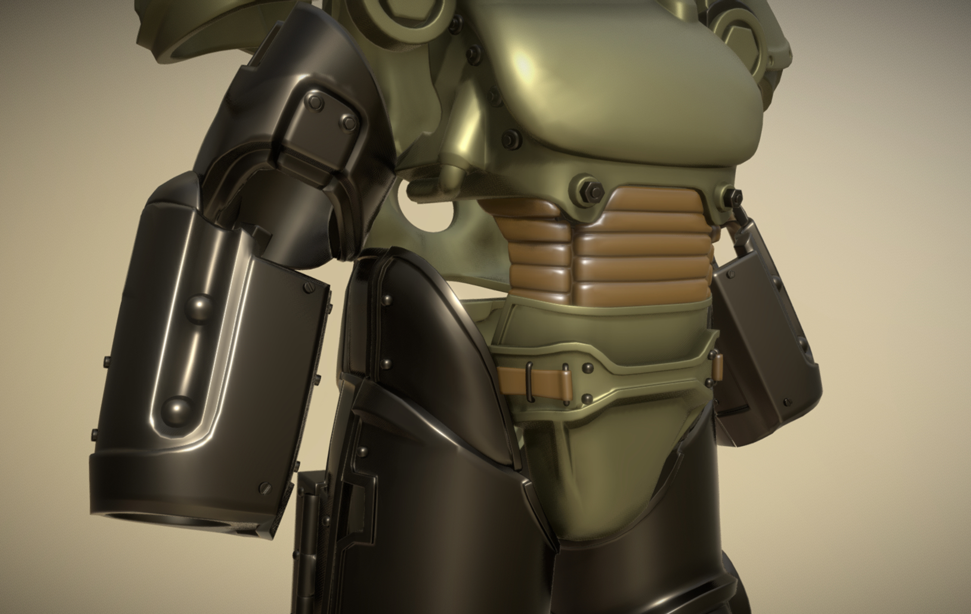 Modelo 3d Servoarmadura Fallout T51 Turbosquid 2158772 