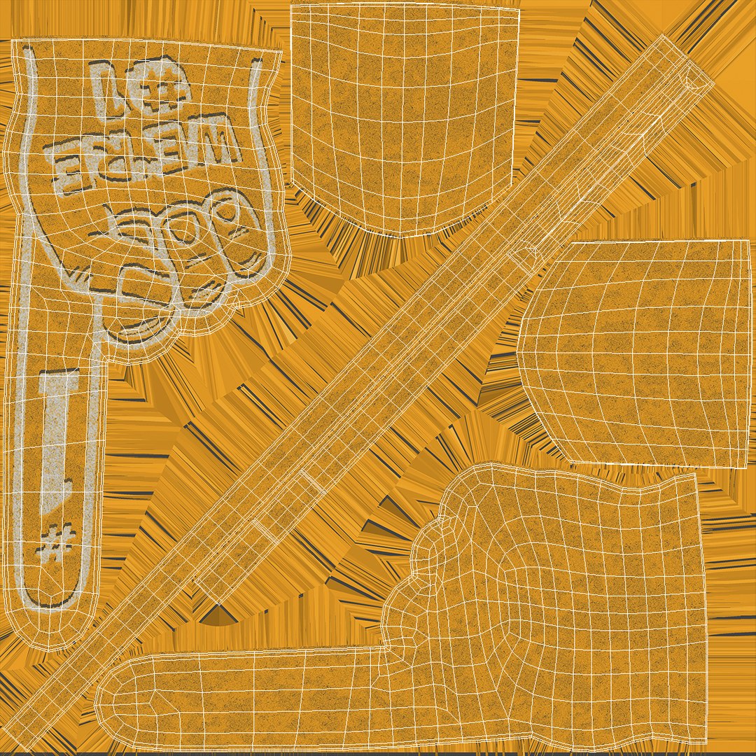 3D Foam Hand Yellow - TurboSquid 2277724