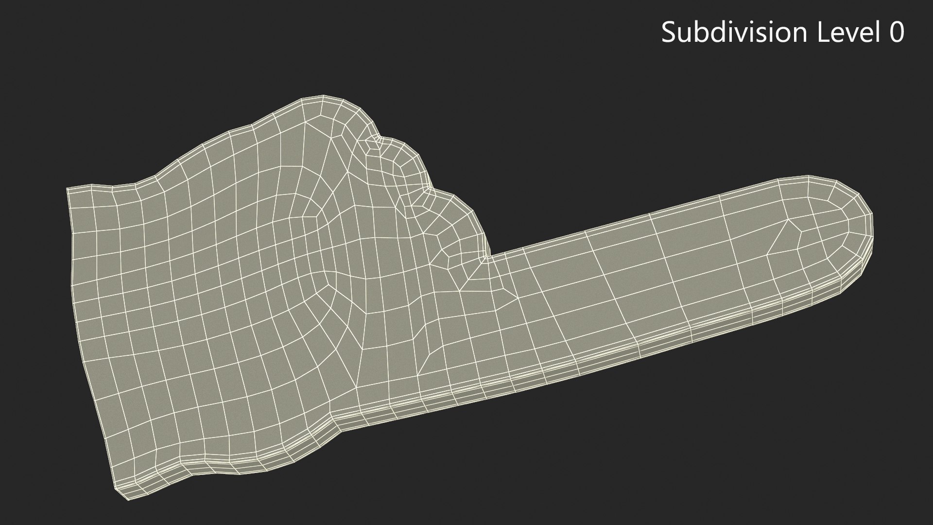 3D Foam Hand Yellow - TurboSquid 2277724
