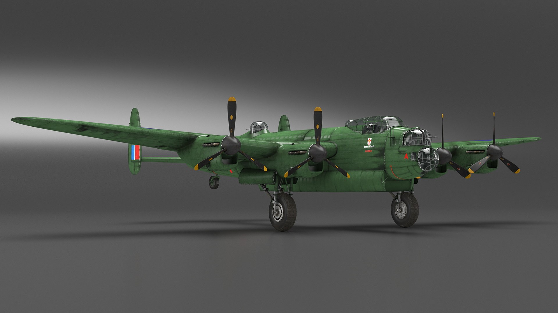 3D Avro Lancaster Four Engined Heavy Bomber - TurboSquid 2292314