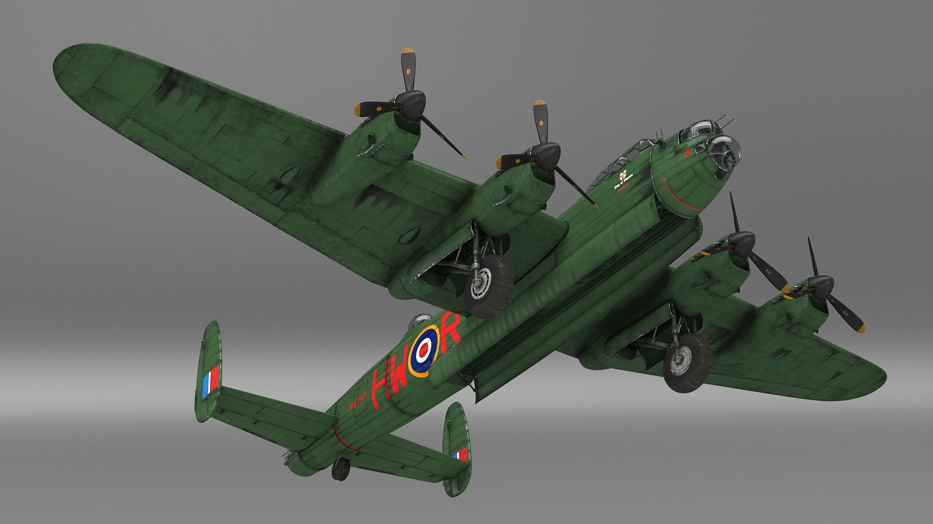 3D Avro Lancaster Four Engined Heavy Bomber - TurboSquid 2292314