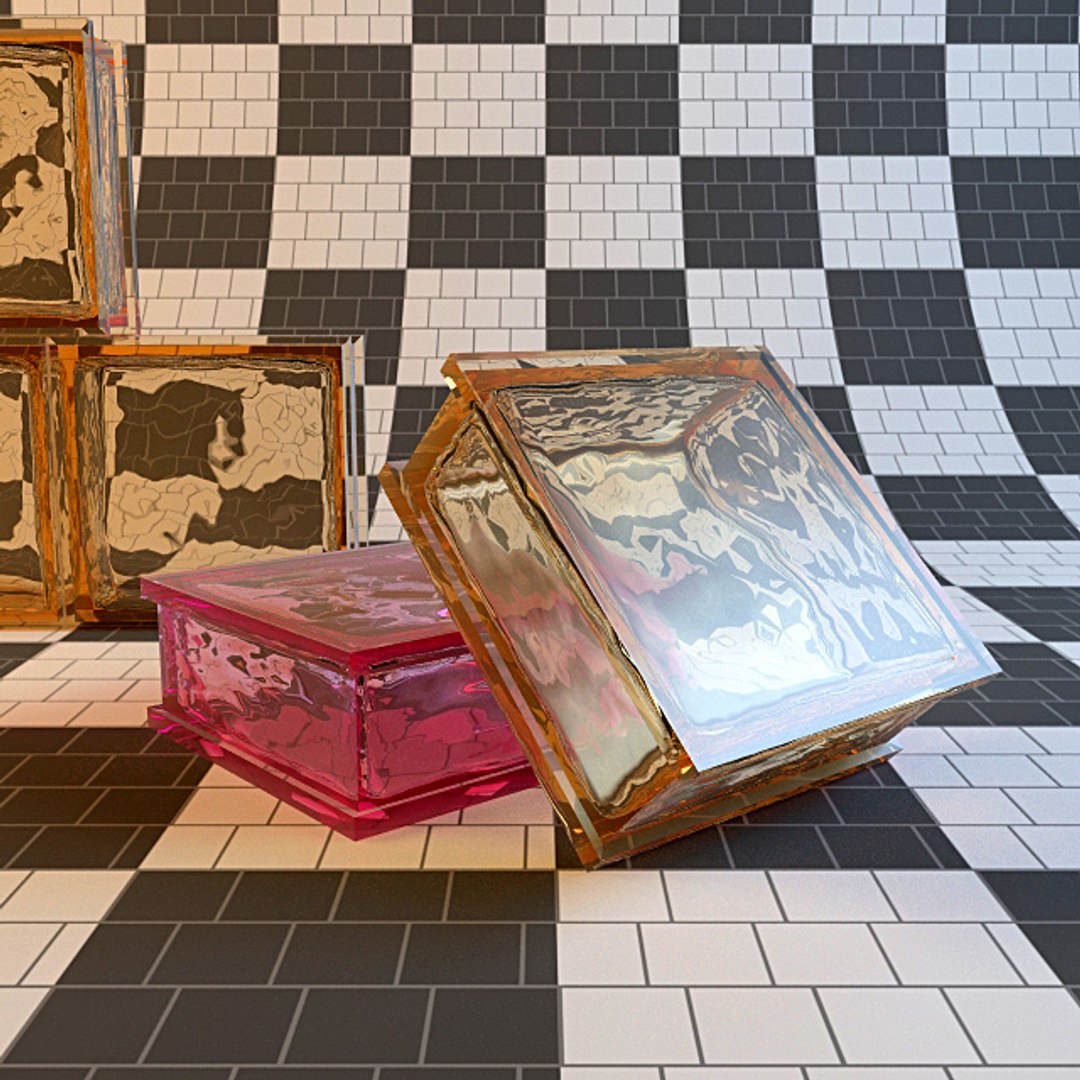Glassblock Glass 3d Max