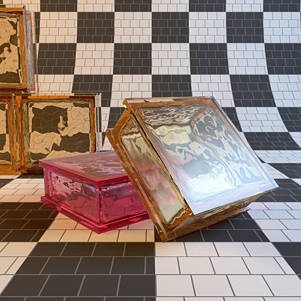 glassblock glass 3d max