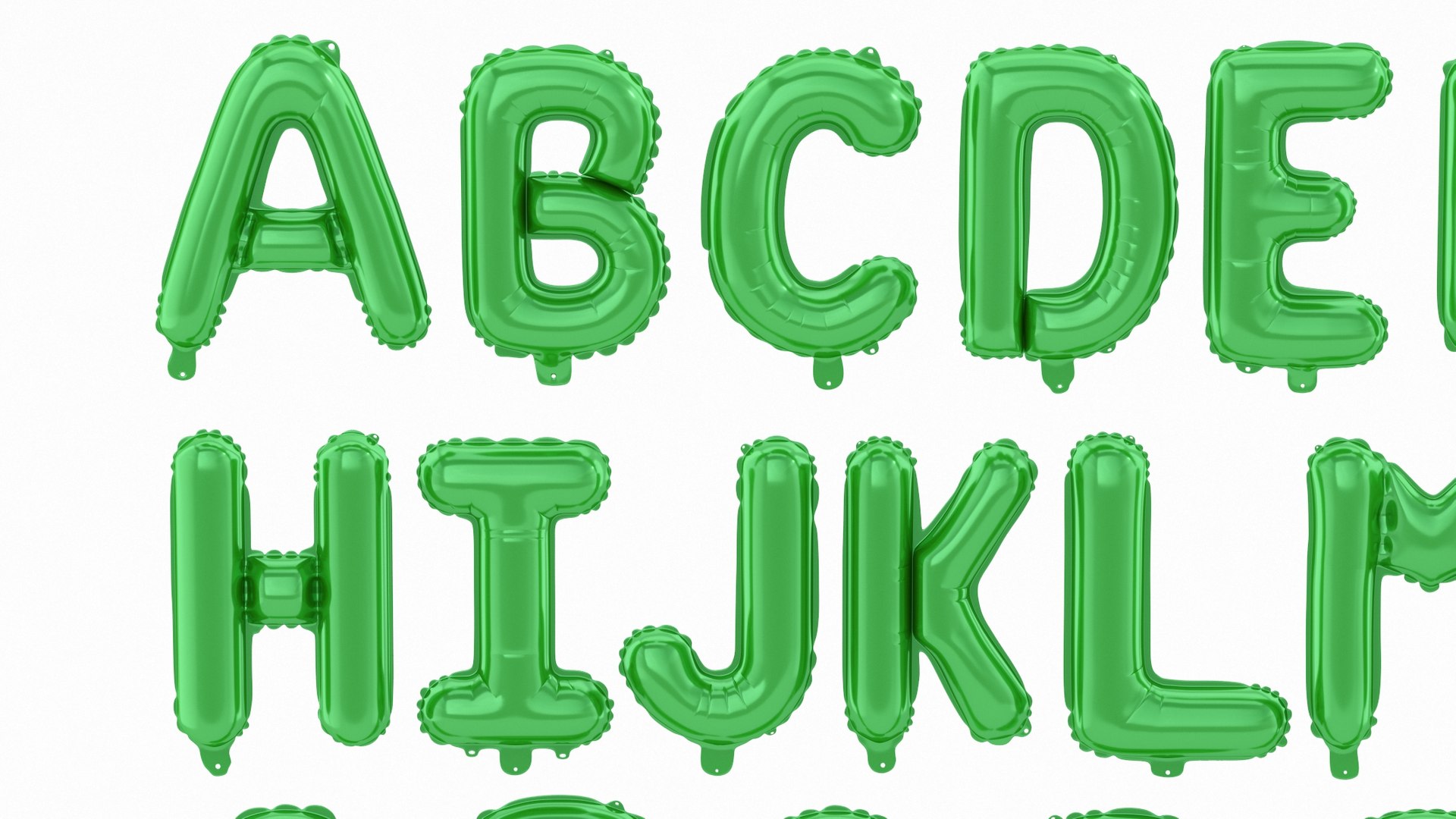 3D balloon alphabet - TurboSquid 1615820