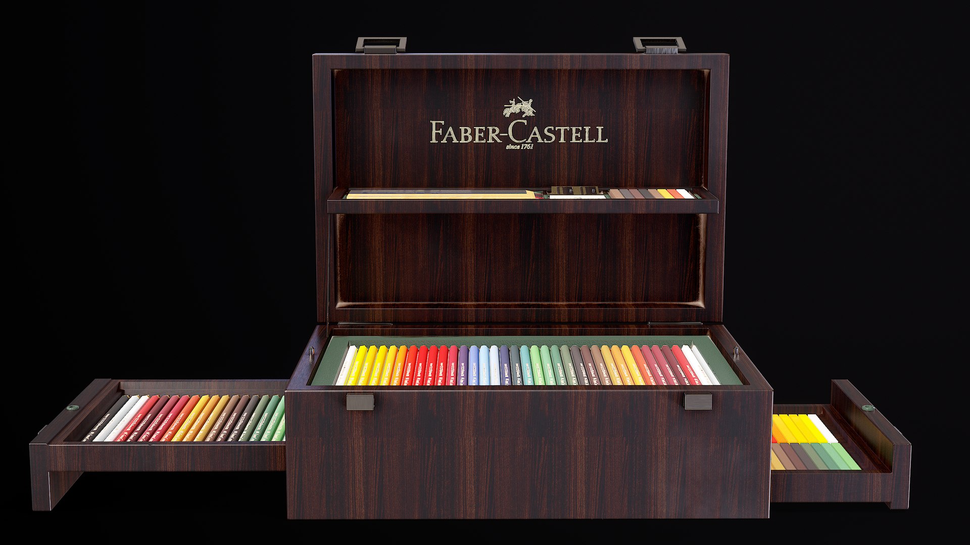 3D Model Faber-Castell Drawing Set - Art And Graph PBR - TurboSquid 1796660