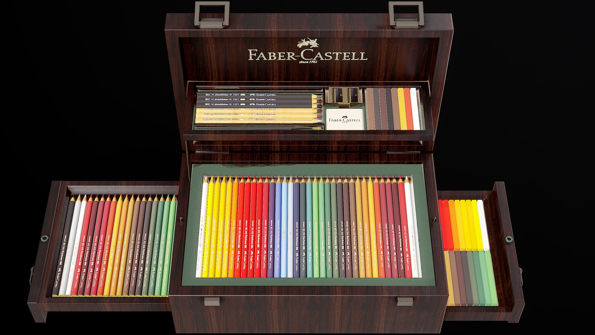 3D model Faber-Castell Drawing Set - Art And Graph PBR - TurboSquid 1796660