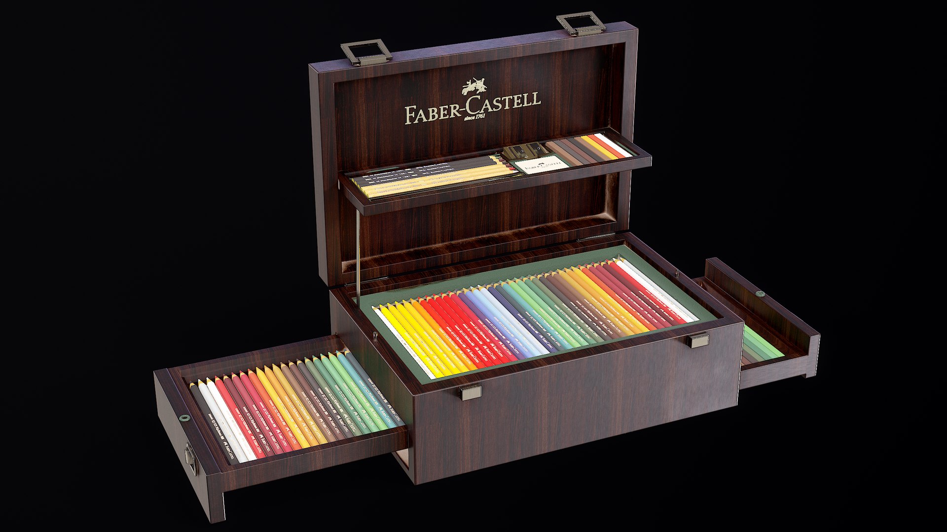 3D Model Faber-Castell Drawing Set - Art And Graph PBR - TurboSquid 1796660