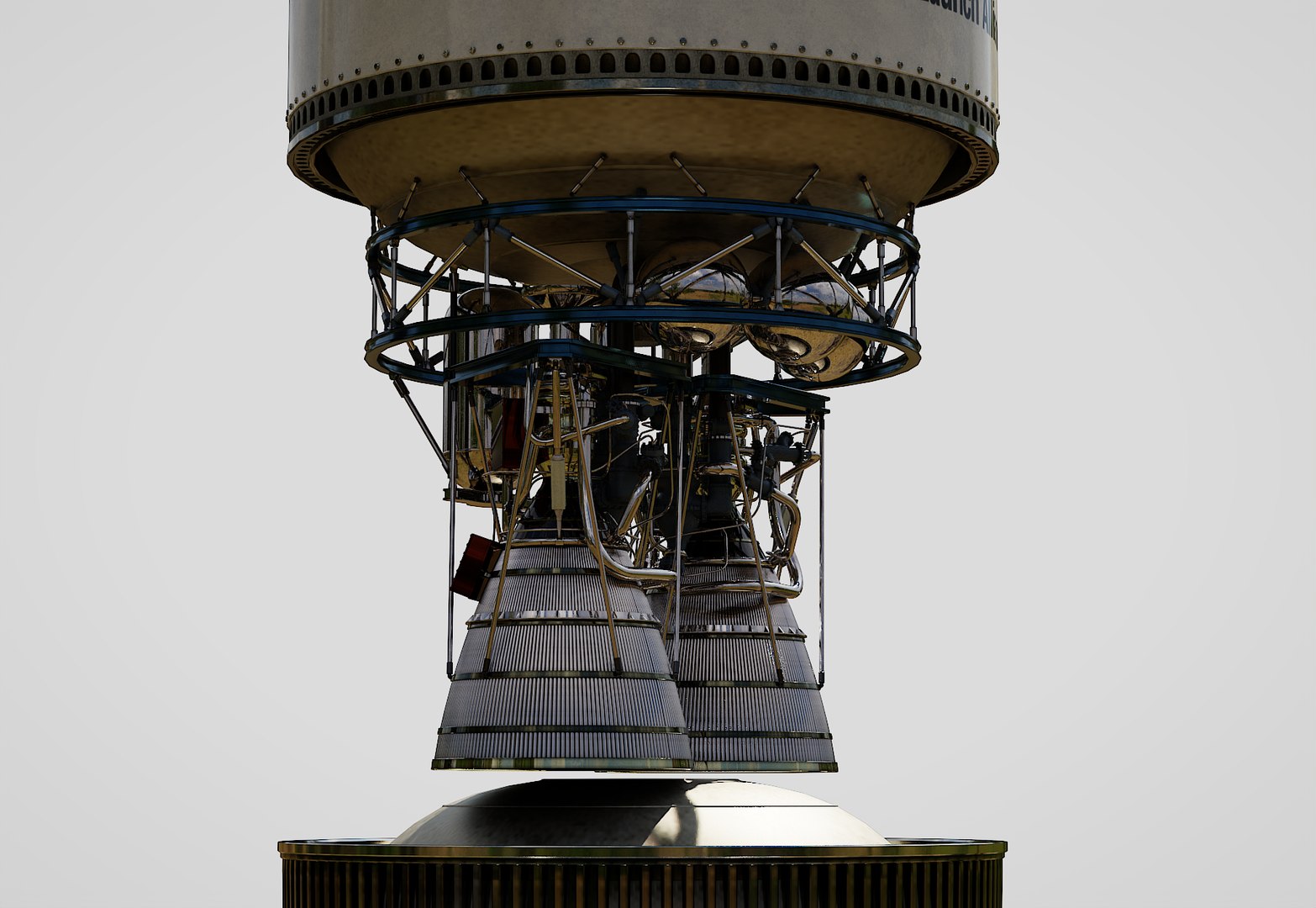 Vulcan centaur rocket model - TurboSquid 1590774