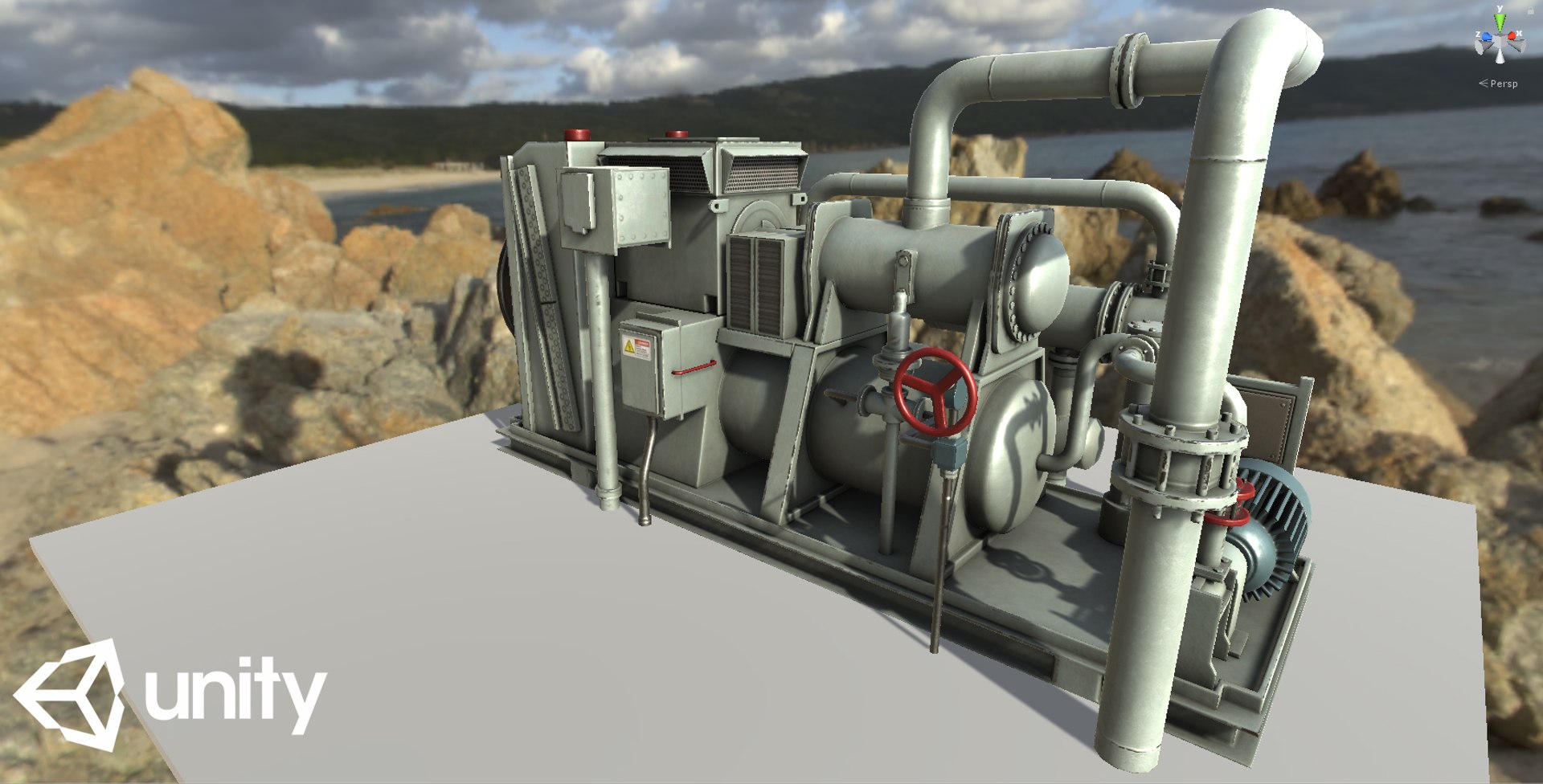 3d compressor polys unity