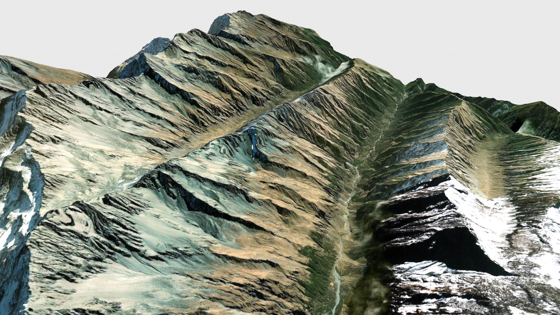 3D Mountain landscape Laoyingya model - TurboSquid 2165316