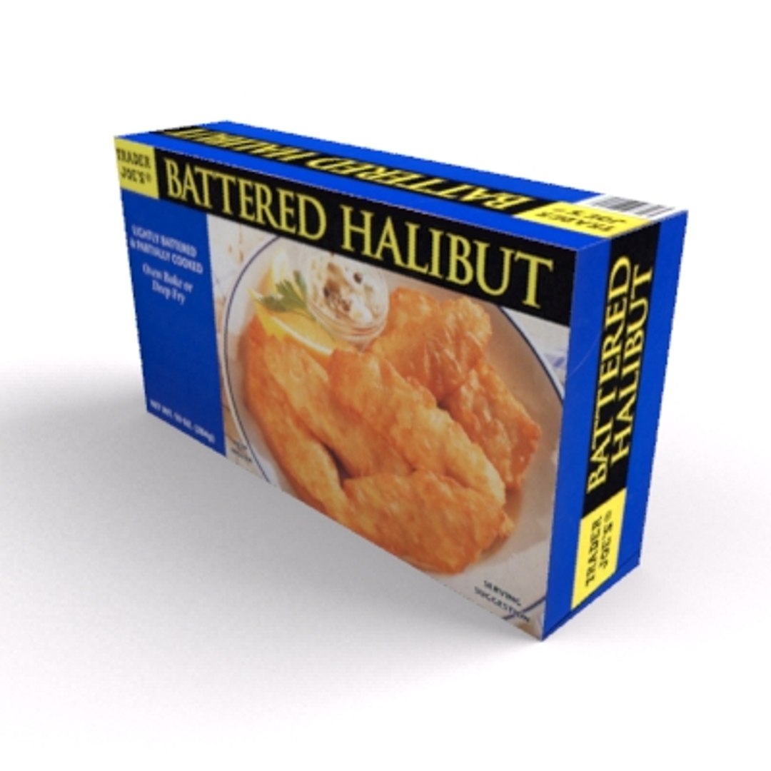 Box Fish Sticks 3d Model