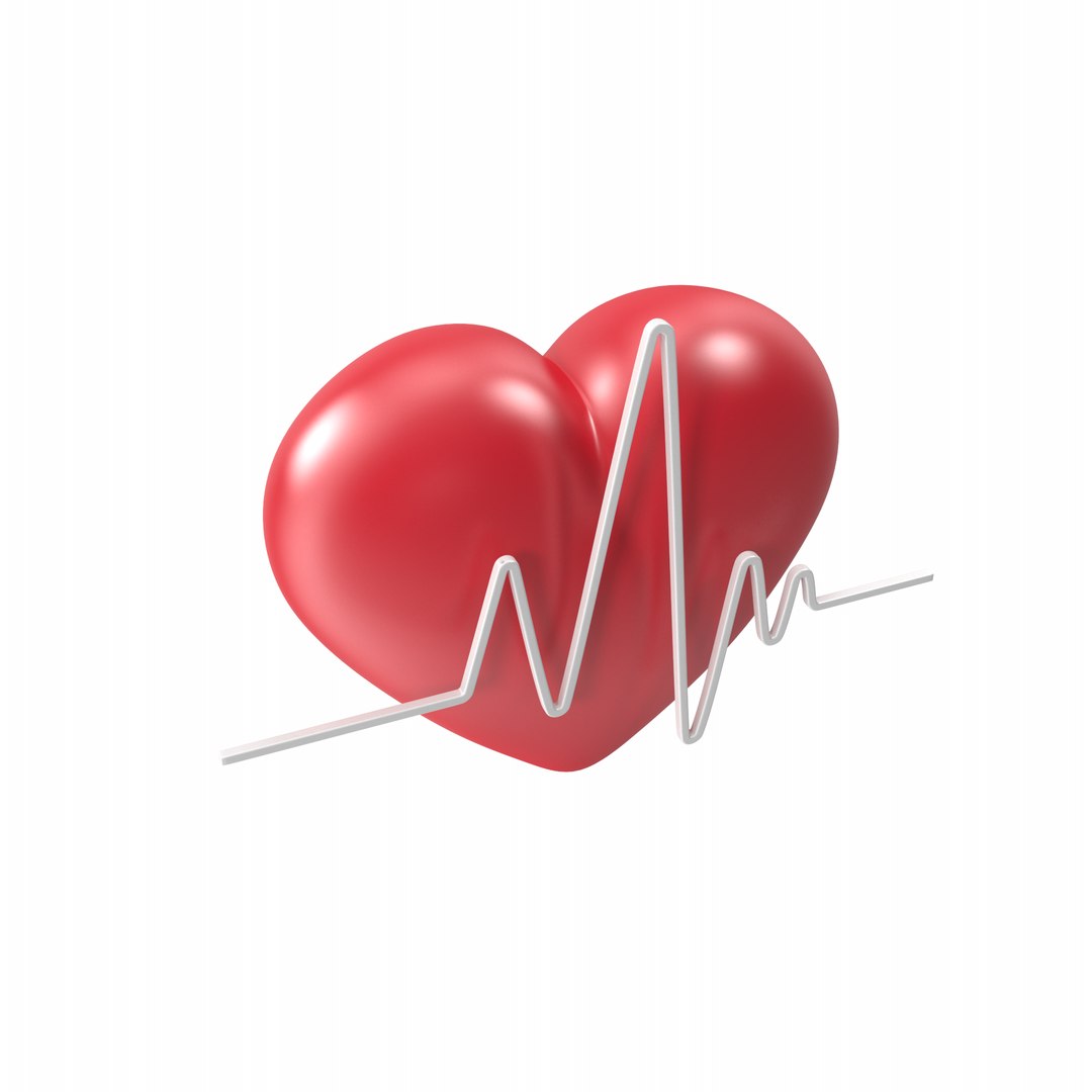 Hear Cardio Cartoon 3D Model - TurboSquid 2266082