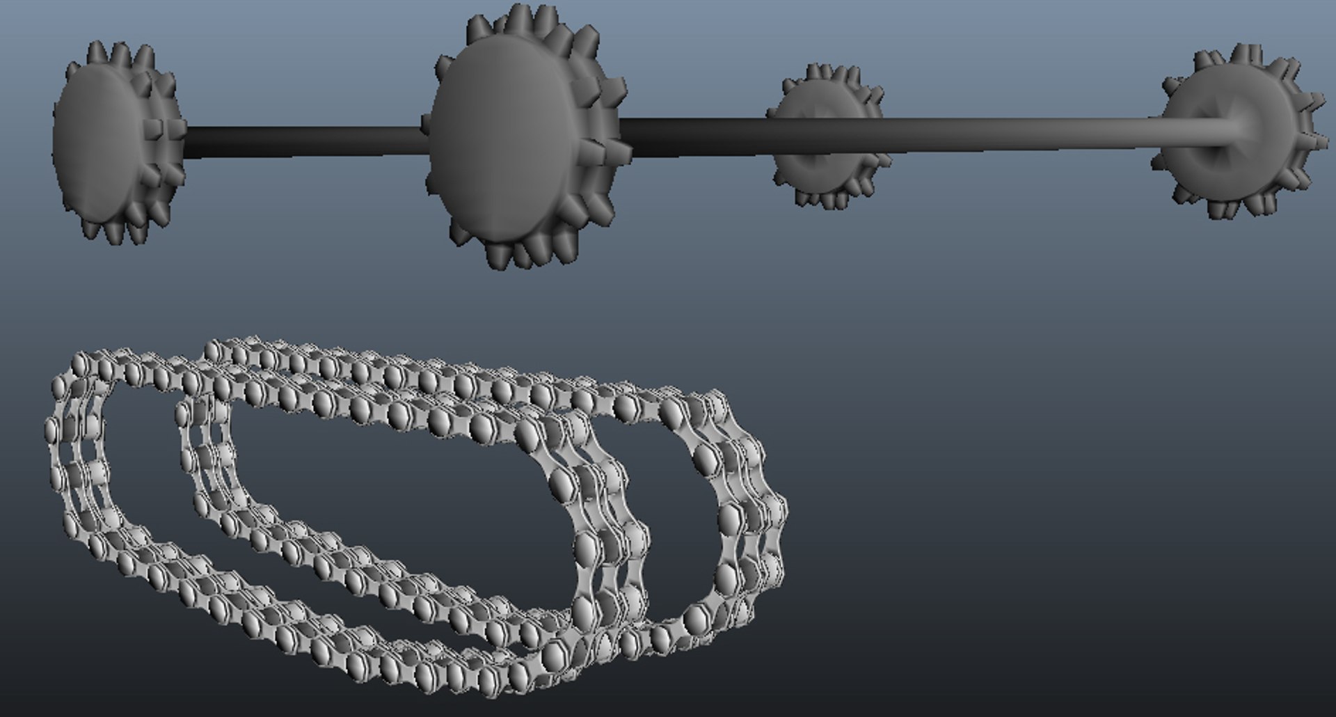 3d Tripple Link Chain Cogs