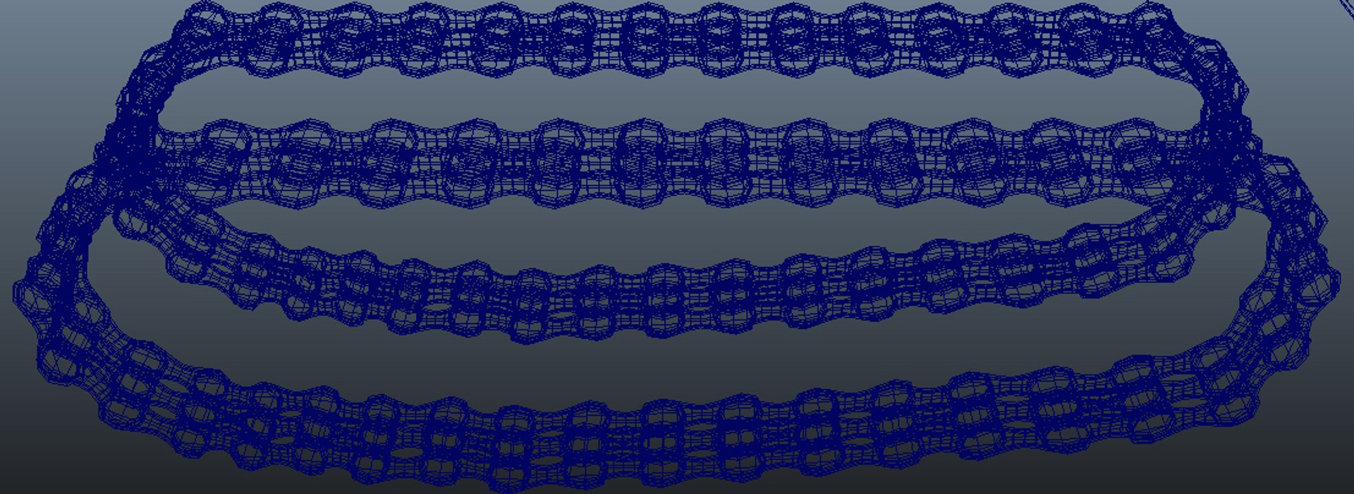 3d Tripple Link Chain Cogs