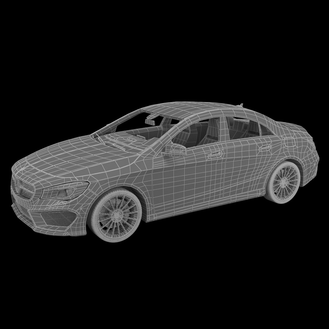 3d 2014 mercedes benz sedan model