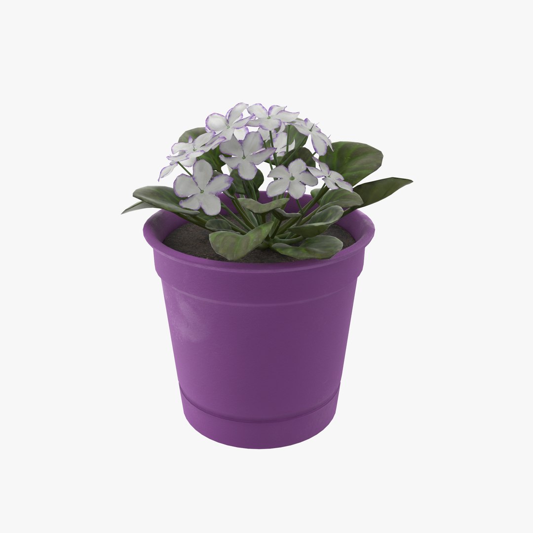 Flowers stems pot model - TurboSquid 1574548