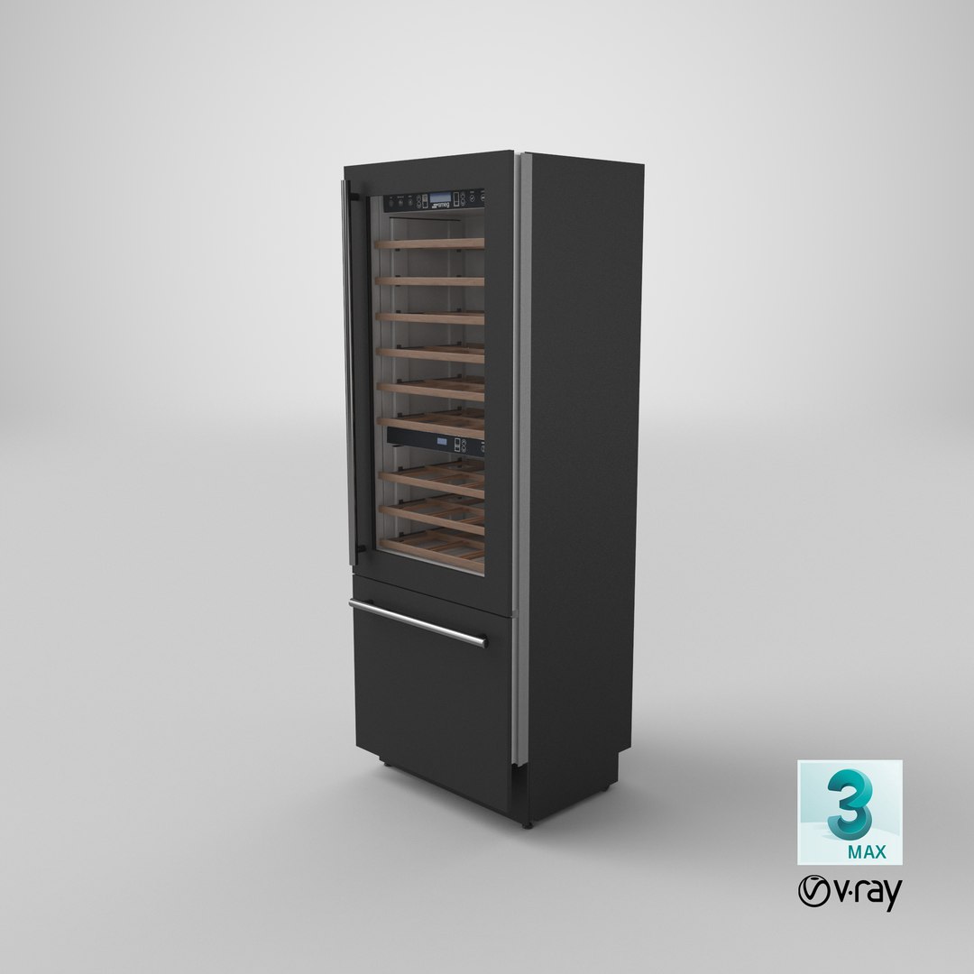 3D realistic wine cooler standart - TurboSquid 1435741