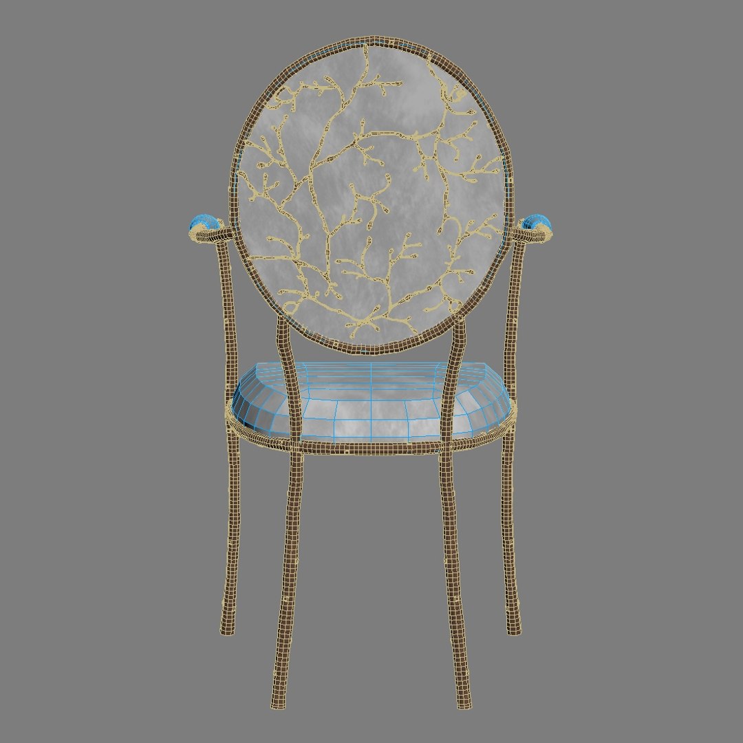 3d model koket enchanted dining chair