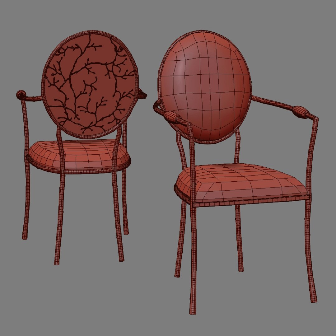 3d model koket enchanted dining chair