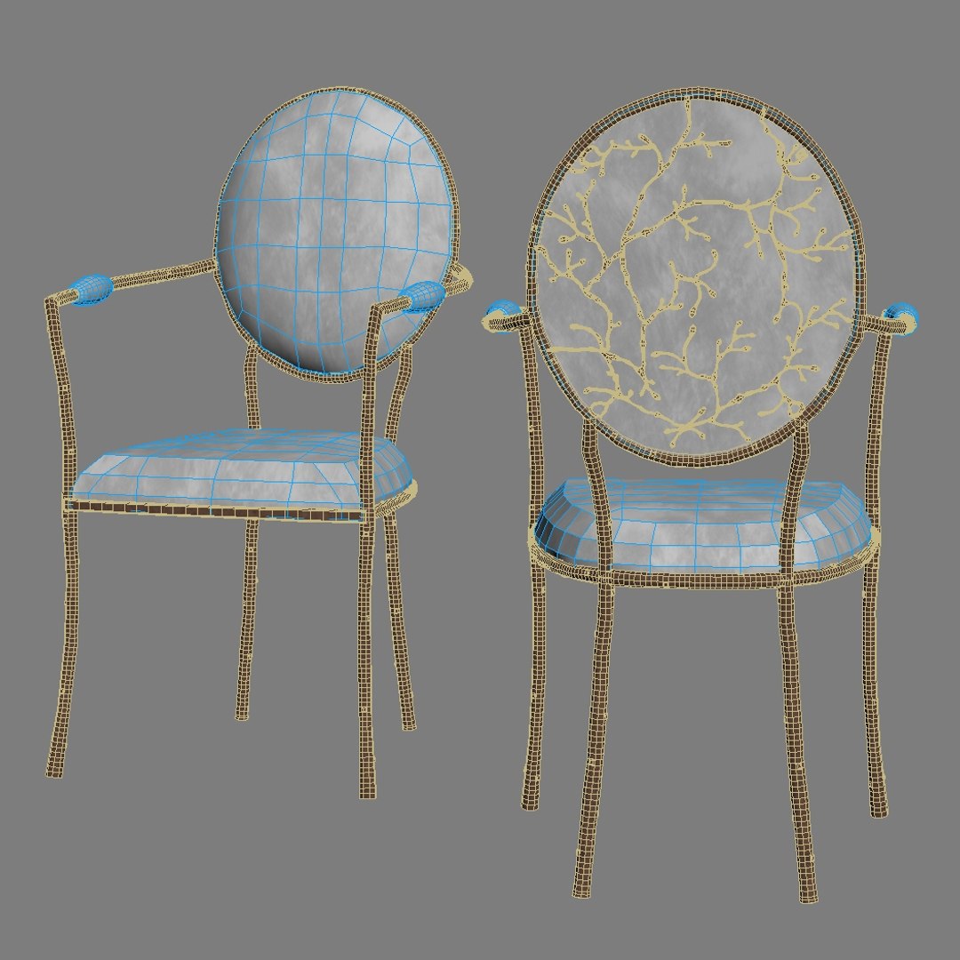 3d model koket enchanted dining chair