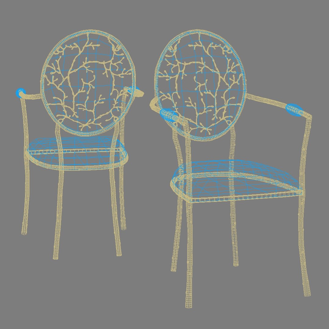 3d model koket enchanted dining chair