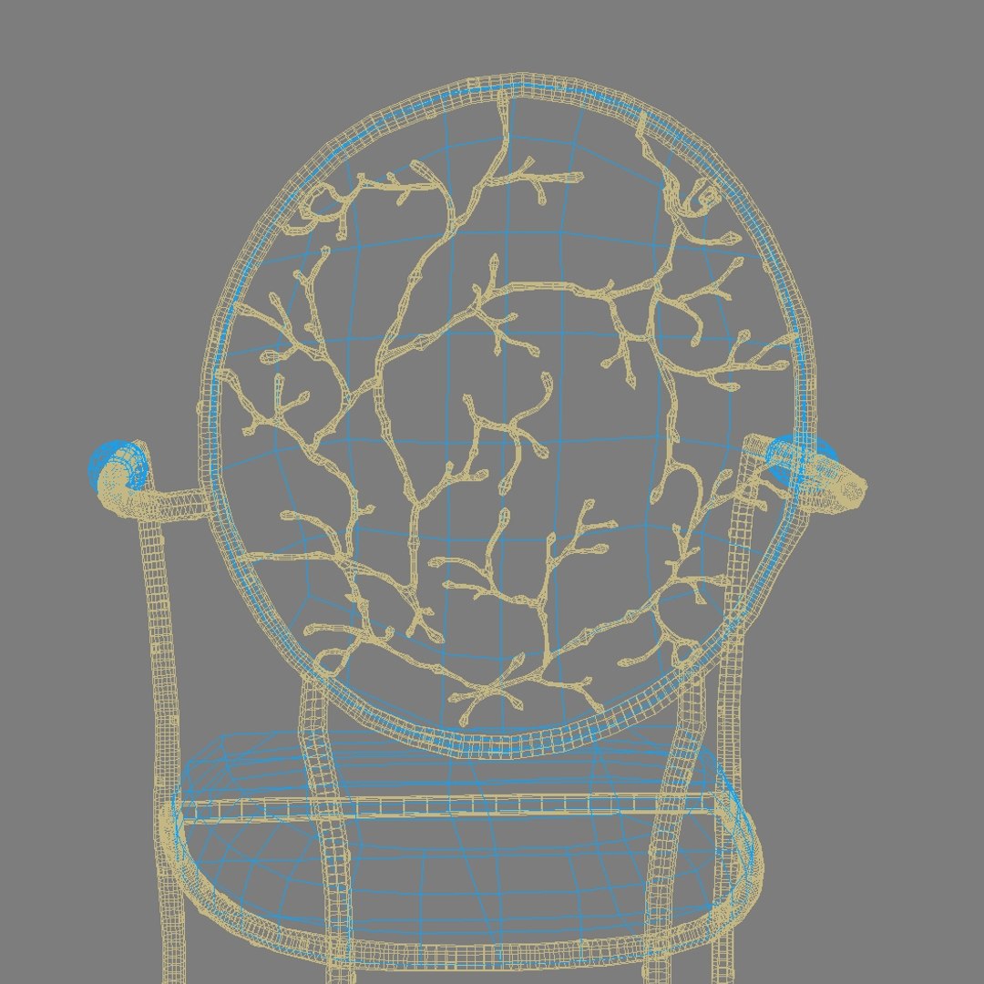 3d model koket enchanted dining chair