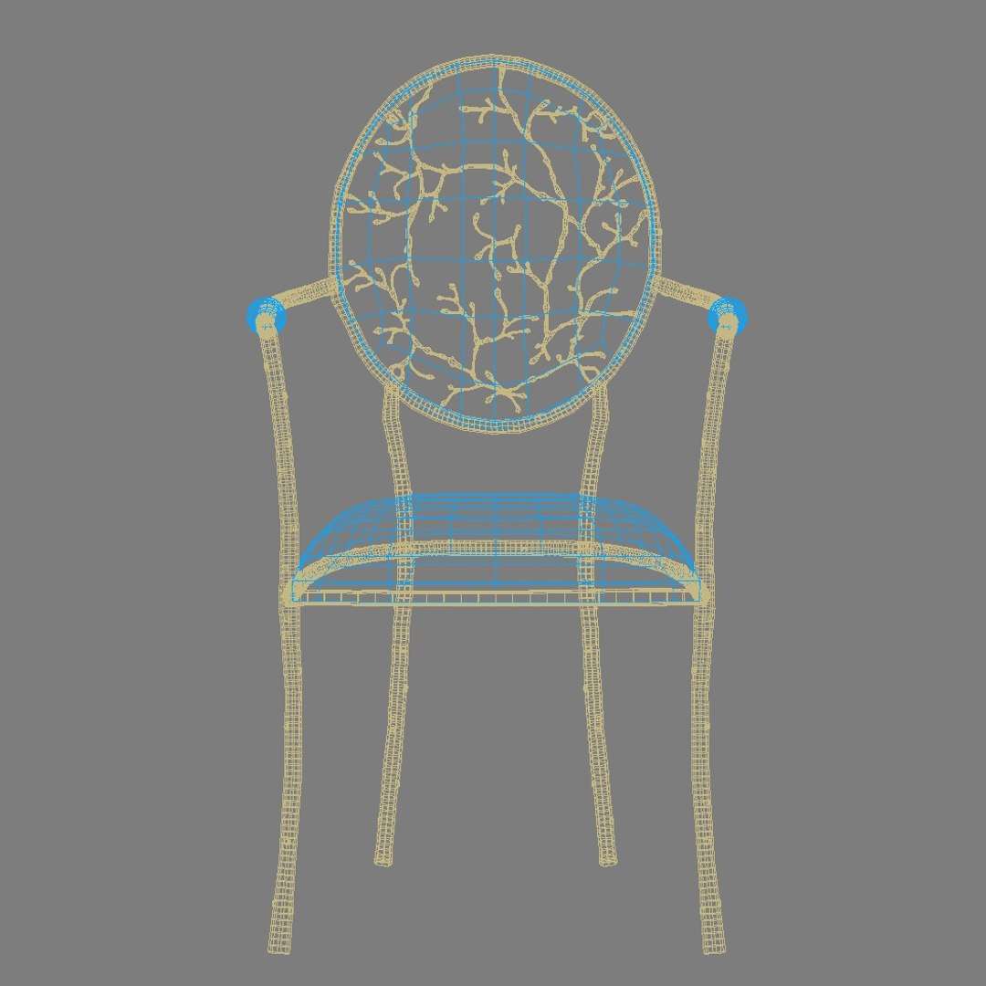 3d model koket enchanted dining chair