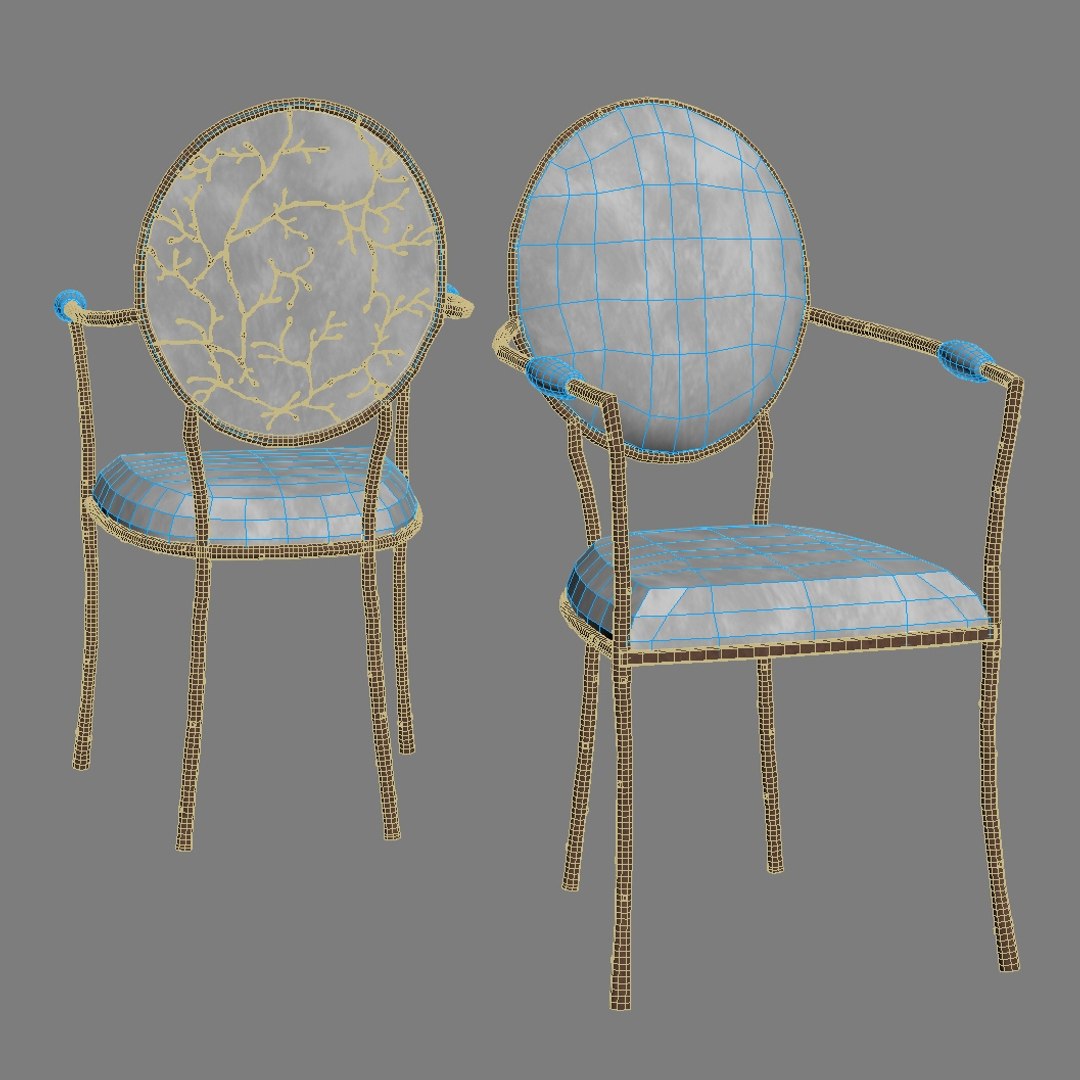 3d model koket enchanted dining chair