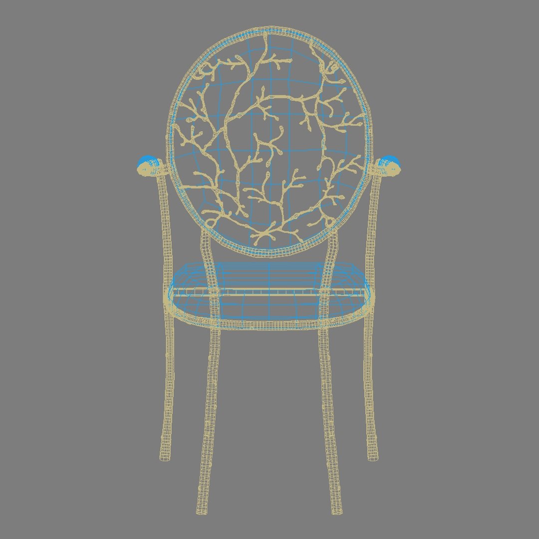 3d model koket enchanted dining chair