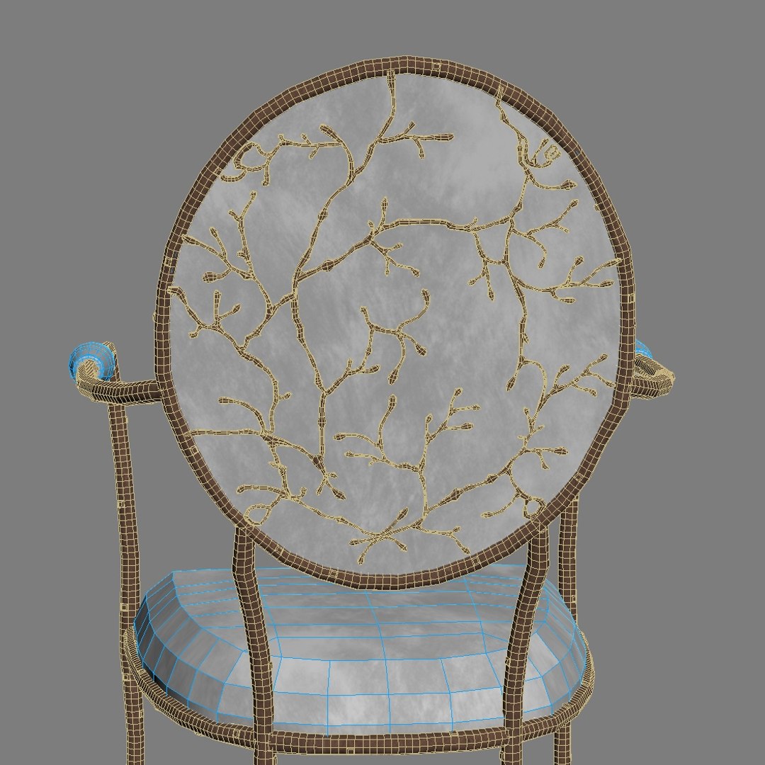 3d model koket enchanted dining chair