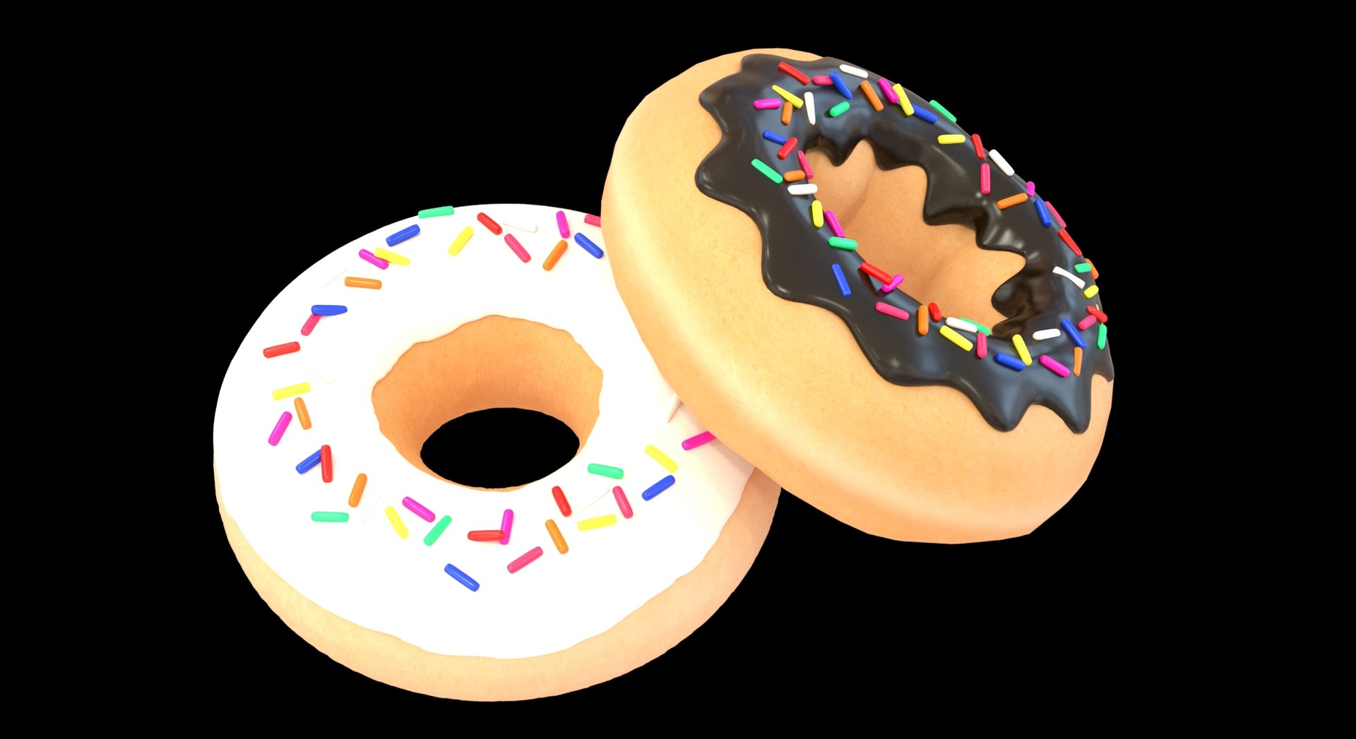 3D Donuts - TurboSquid 2128093